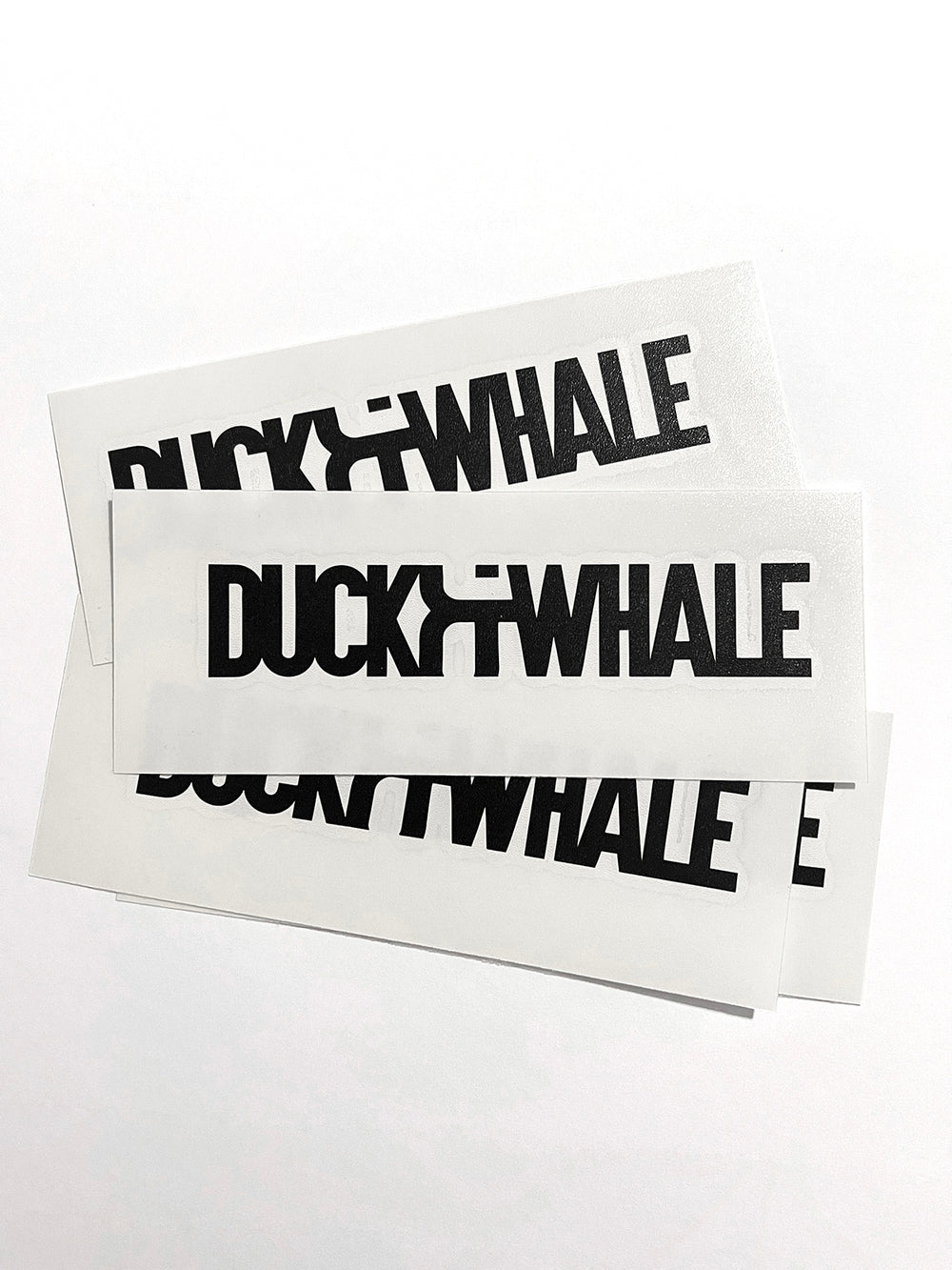 VINYL CUT DUCK & WHALE LOGO TRANSFER STICKER - Duck & Whale